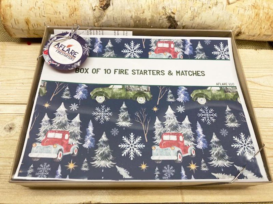 Set 10 SANTA XMAS SCENE Winter Fire Starters, Holiday Gift, Indoor ...