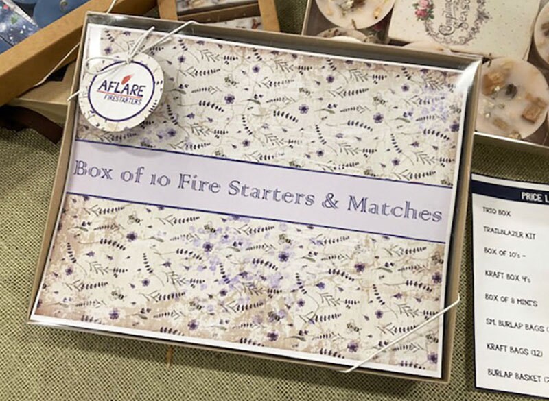 Set 10 LAVENDER FARMHOUSE Fire Starters Gift Box, Indoor Woodstove ...