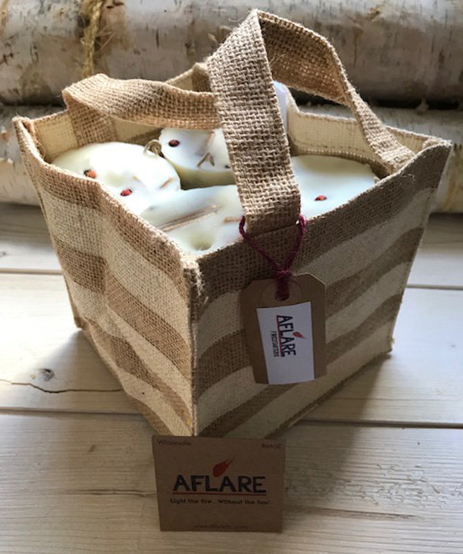 SET OF 16 Firestarters, Farmhouse Rustic Home, Burlap Bag Fire Starters ...