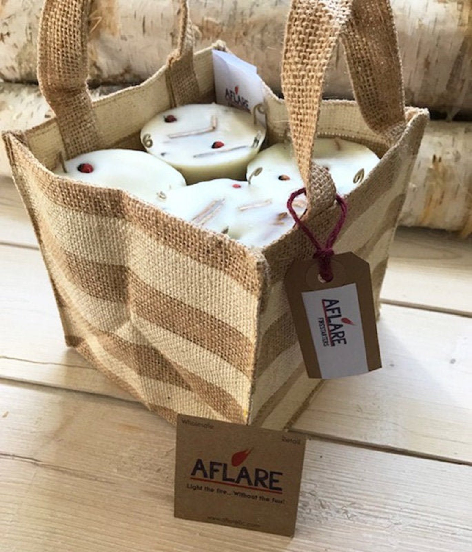 SET OF 16 Firestarters, Farmhouse Rustic Home, Burlap Bag Fire Starters ...