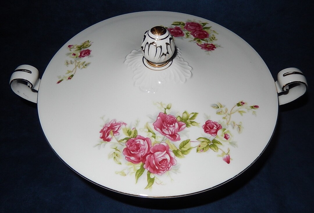 Vintage Noritake RC Stamp N1425 Roses Round Covered Vegetable Dish - Etsy