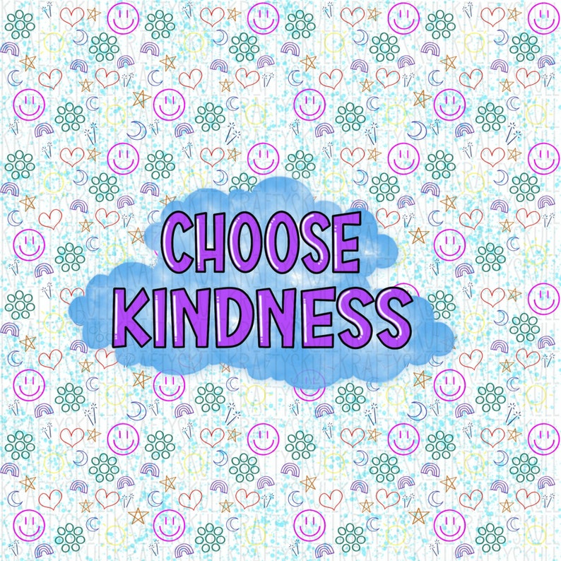 Choose Kindness Doodles Tumbler Wrap - Etsy