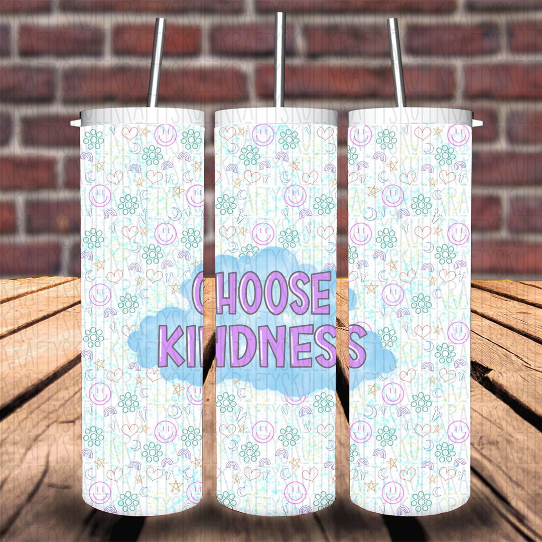 Choose Kindness Doodles Tumbler Wrap - Etsy