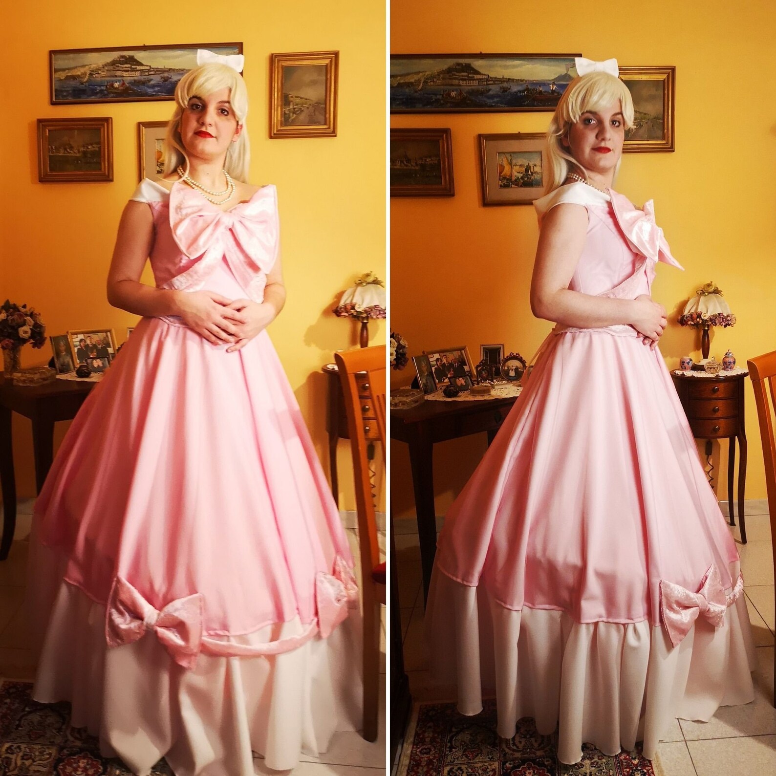 Cinderella Pink Dress Cosplay - Etsy