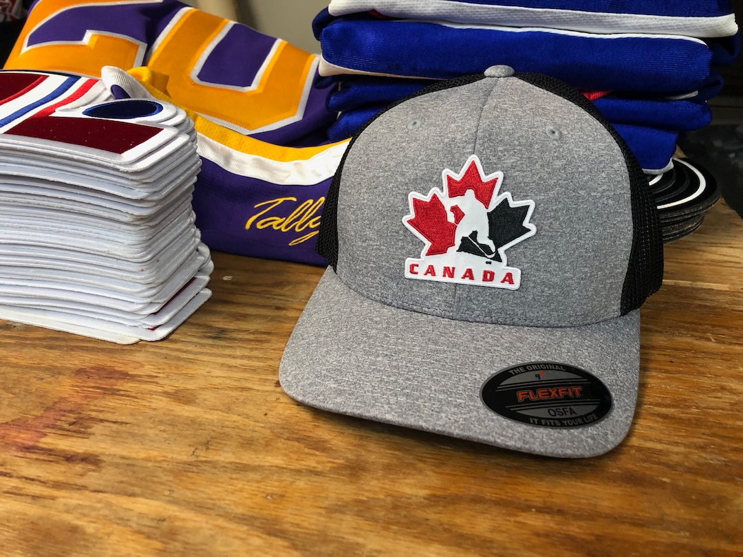 Flexfit Hat With a Team Canada Embroidered Twill Crest - Etsy