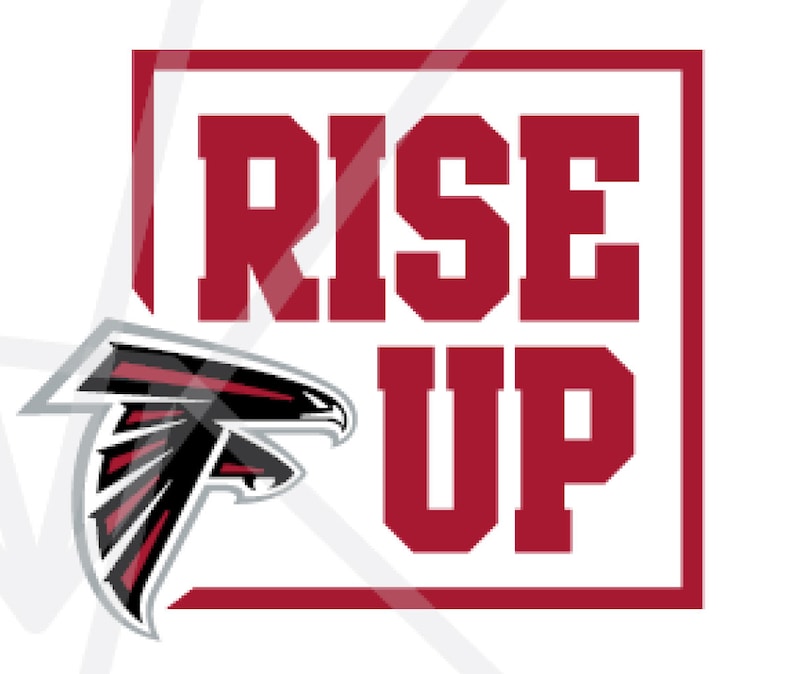 Atlanta Falcons NFL Football SVG PNG bundle/ Rise Up/ Repeat | Etsy