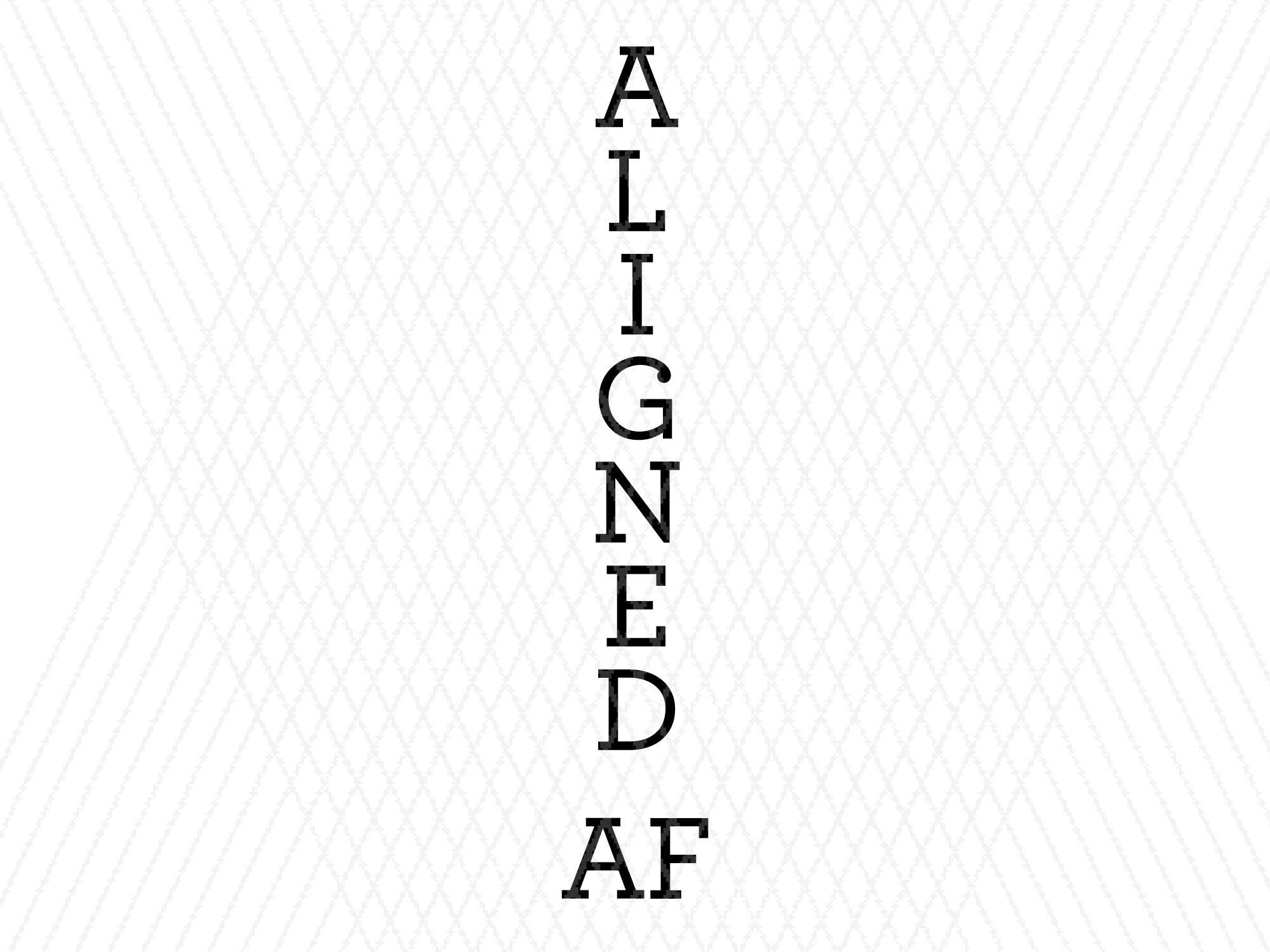 Aligned AF Yoga Graphic SVG PNG/ Clip Art Cricut Silhouette - Etsy