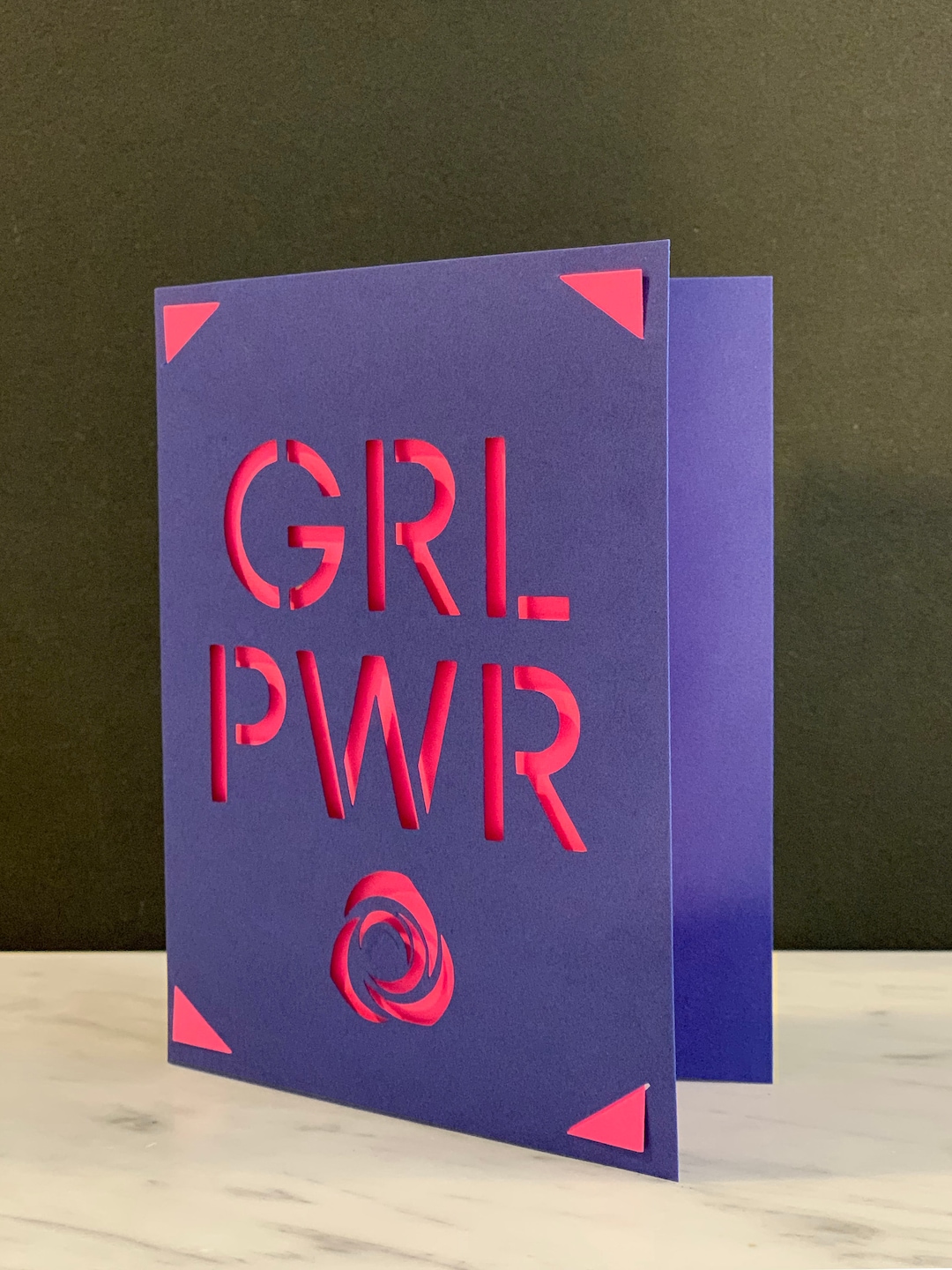 Girl Power Card SVG, Cricut Joy Insert Card (digital Download) - Etsy