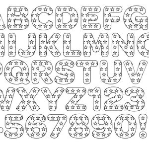 Stars & Stripes Alphabet and Numbers, 4th of July SVG Bundle, Patriotic ...