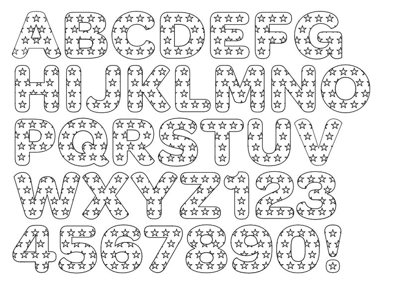 Stars & Stripes Alphabet and Numbers, 4th of July SVG Bundle, Patriotic ...
