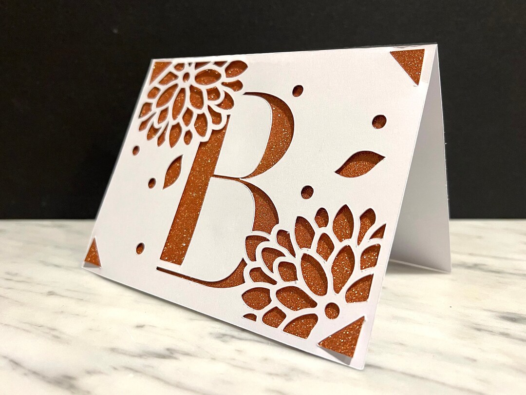Full Alphabet Monogram Stationery Notecard SVG / Giant SVG Bundle for ...
