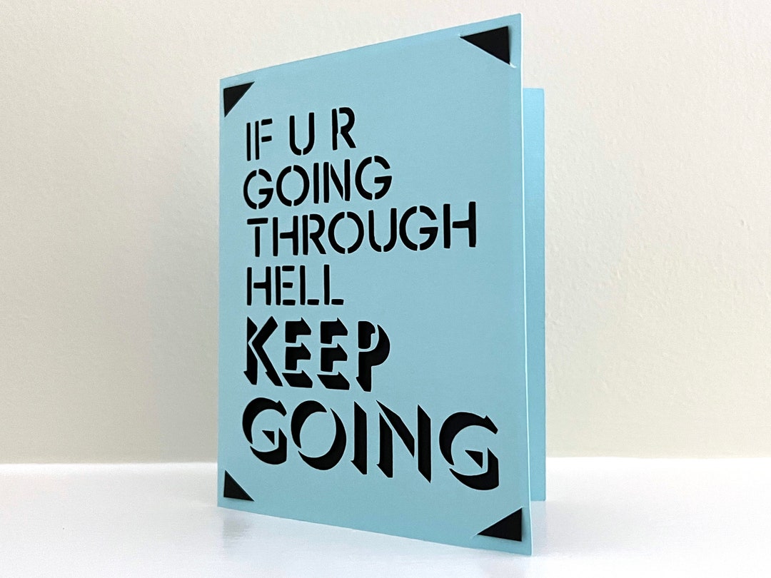 Encouragement Card Cut File/ Cricut or Cricut Joy Insert Card Easy ...