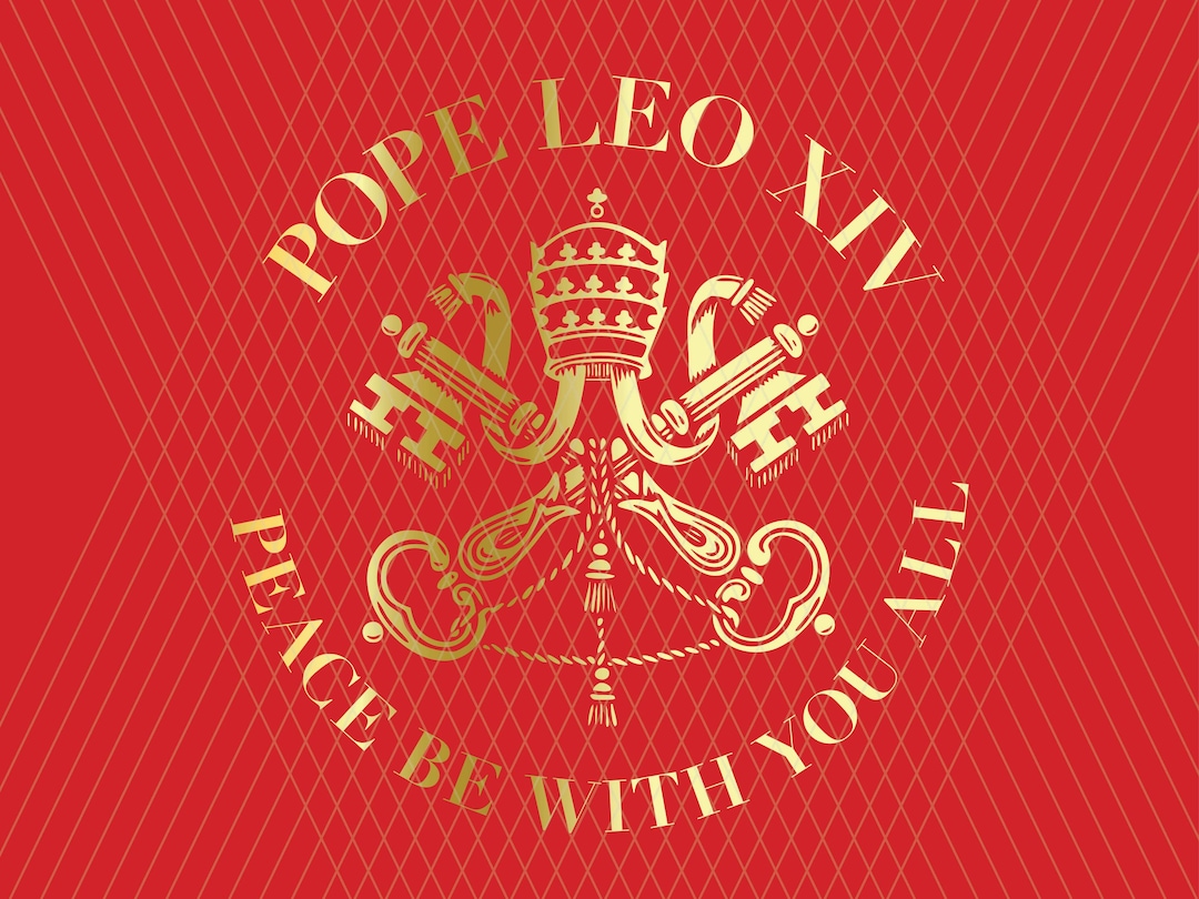 Pope Leo XIV Crest SVG | "peace to You All" Papal Emblem Digital ...