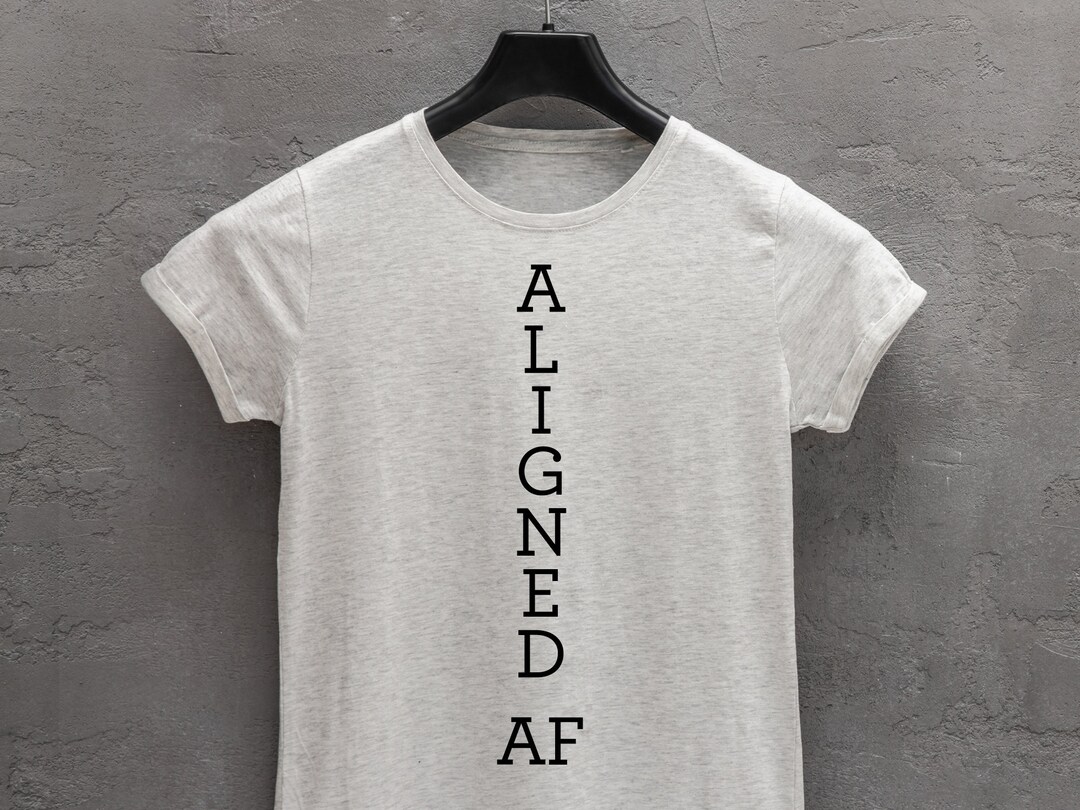 Aligned AF Yoga Graphic SVG PNG/ Clip Art Cricut Silhouette - Etsy