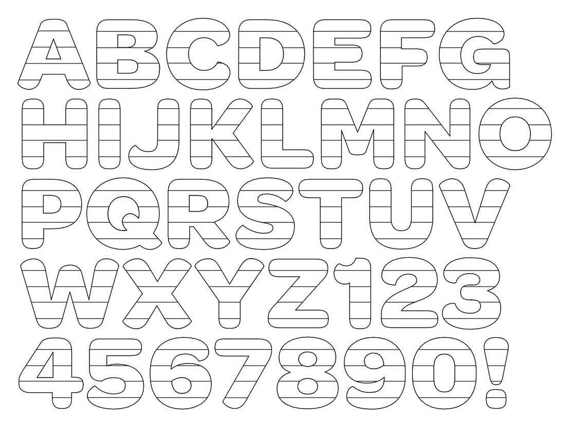 Stars & Stripes Alphabet and Numbers, 4th of July SVG Bundle, Patriotic ...