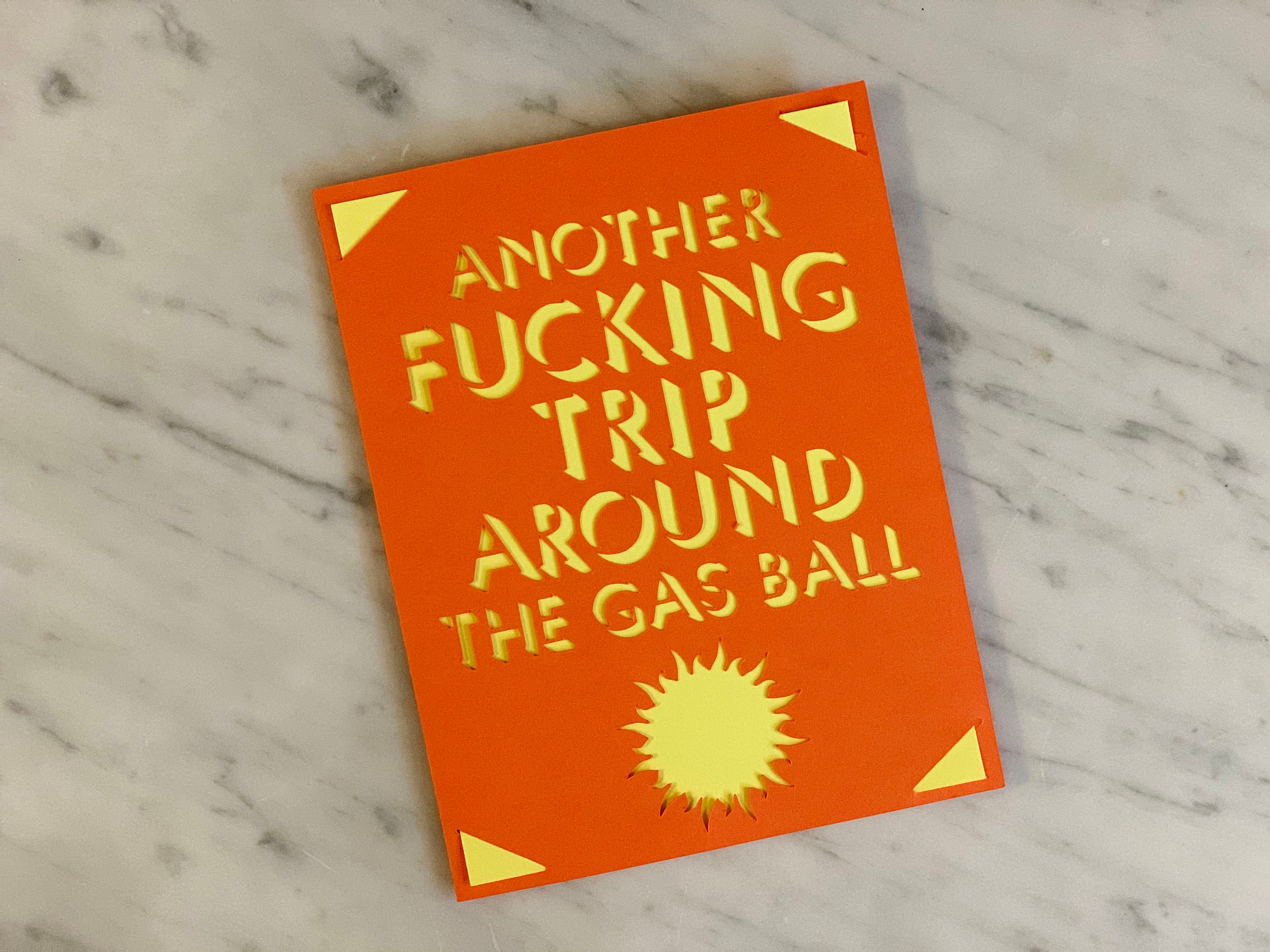Another Trip Around The Sun Birthday Card Cut File Cricut Etsy