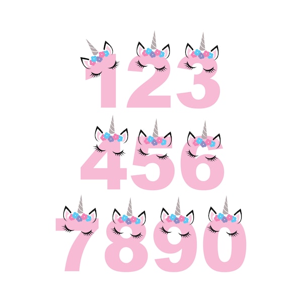 Unicorn Letters - Etsy