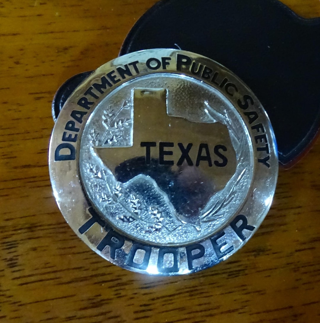 Texas DPS Trooper Badge Older Issue - Etsy