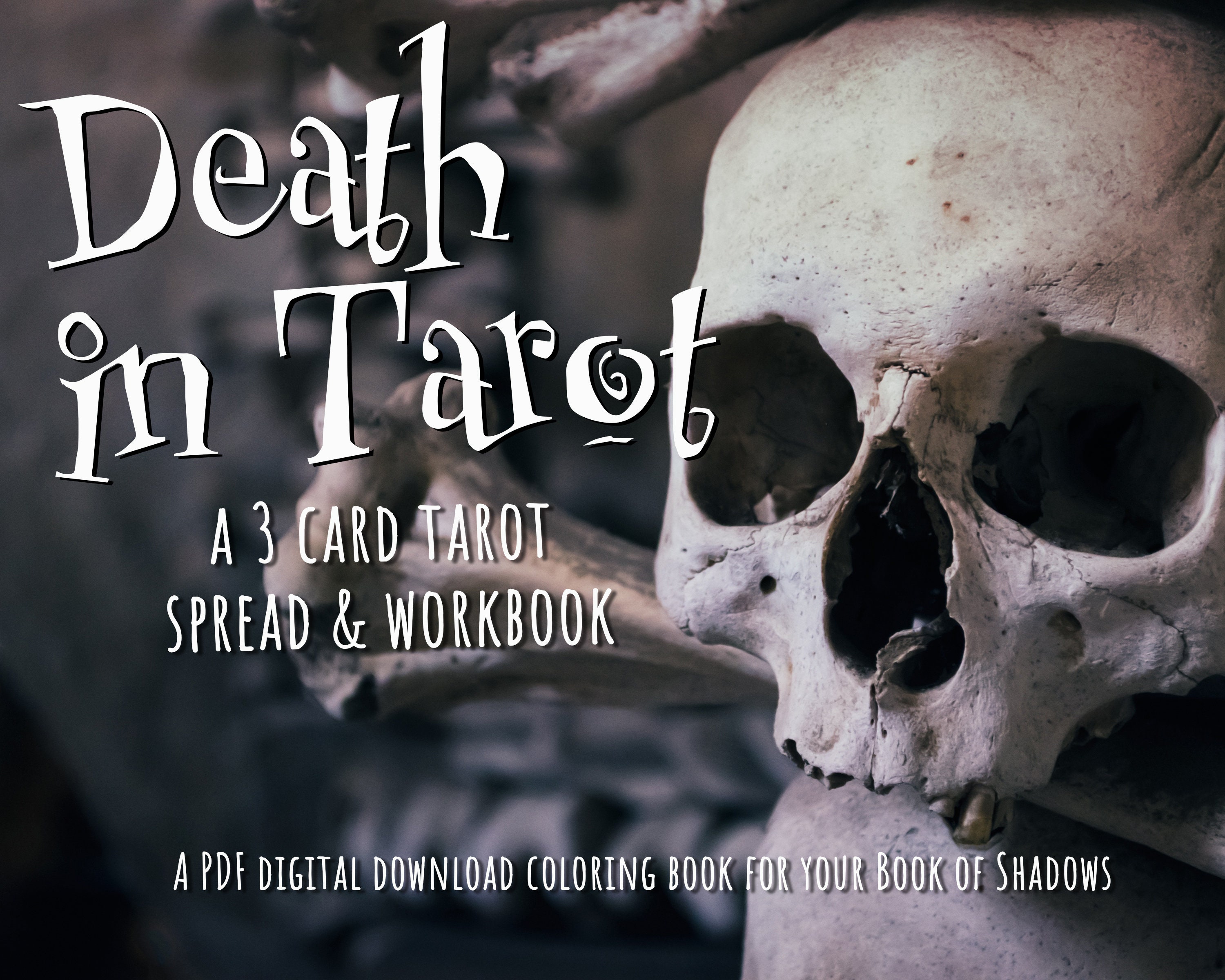 Death: Tarot Spread Coloring Pages & Workbook PDF Download | Etsy
