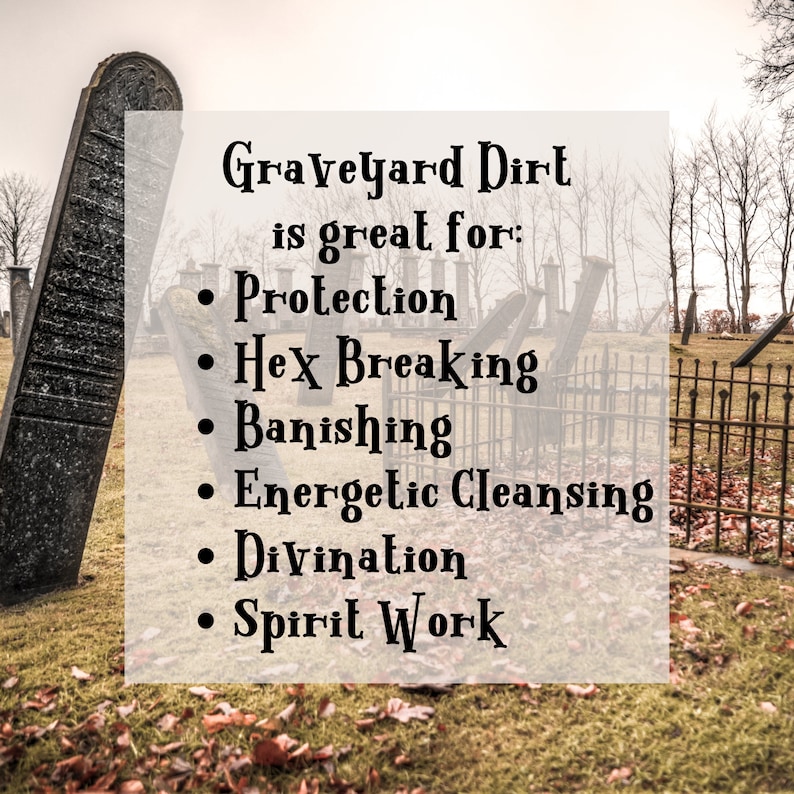Respectfully Collected Graveyard Dirt for Spells, Spirit Work (20ml) - Etsy