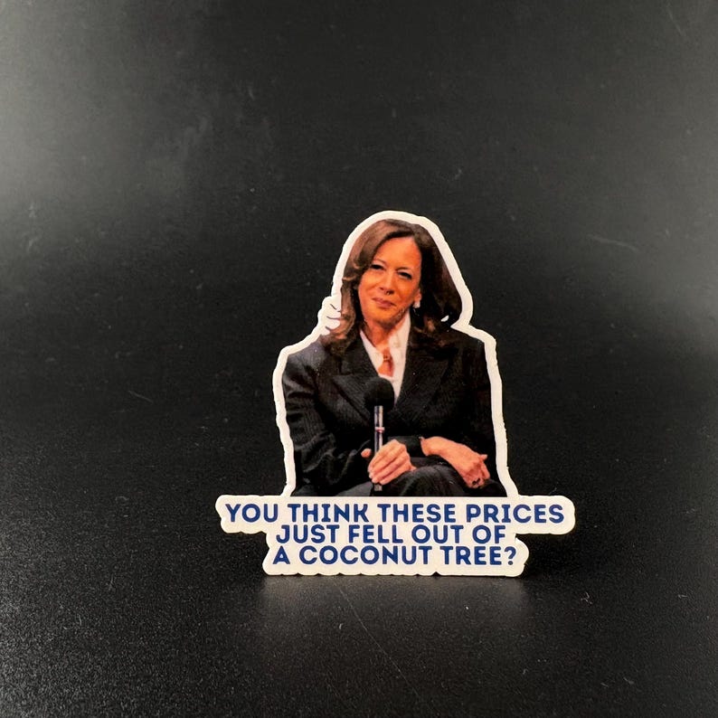 Kamala Gas Price Sticker Bundle, Funny Trump Meme Political Vinyl Decal ...