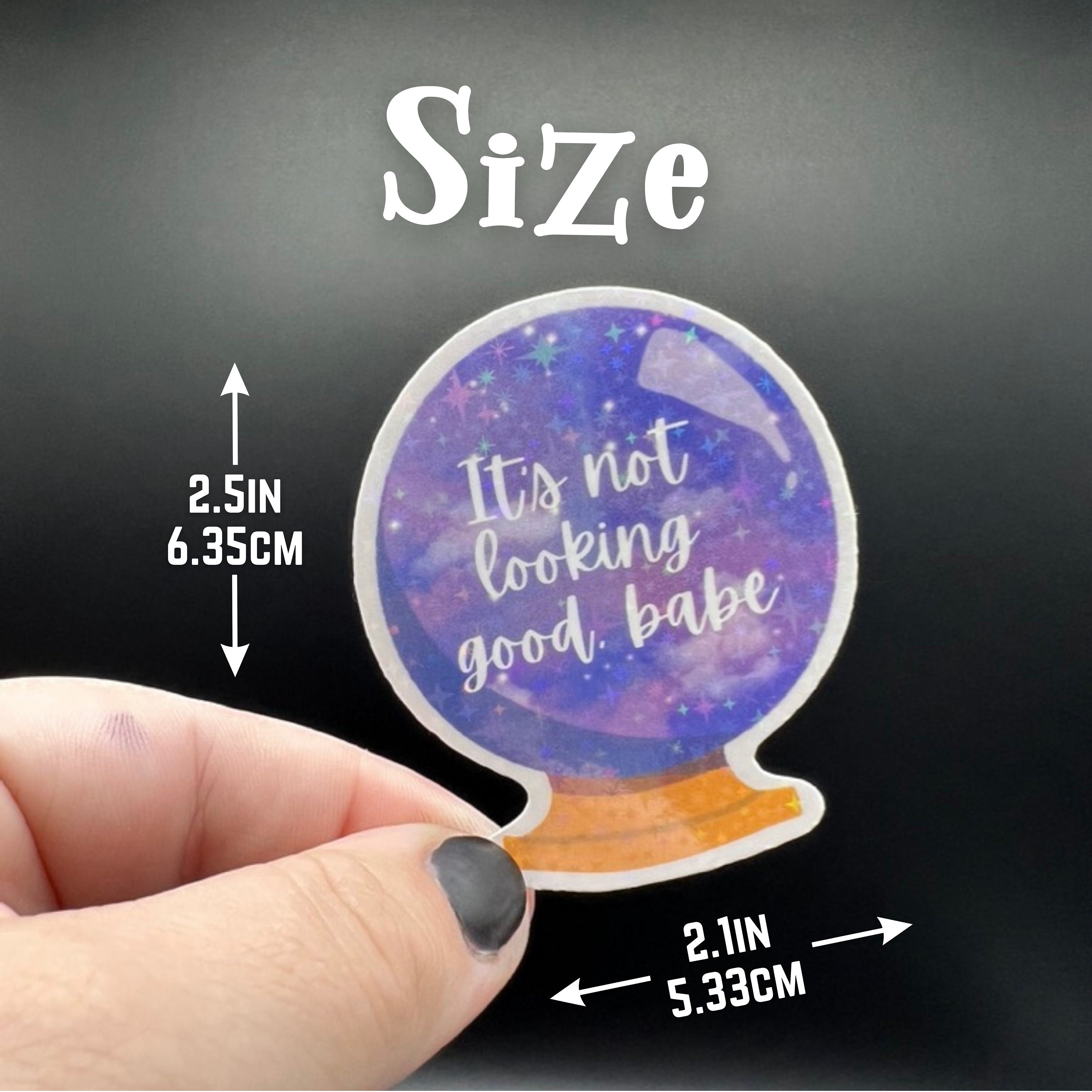 It's Not Looking Good Crystal Ball Sticker • Vinyl Decal With ...