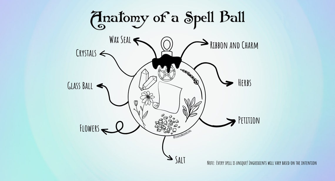 Sweet Dreams Witches Spell Ball | Blessing Ball | Nightmare Protection ...