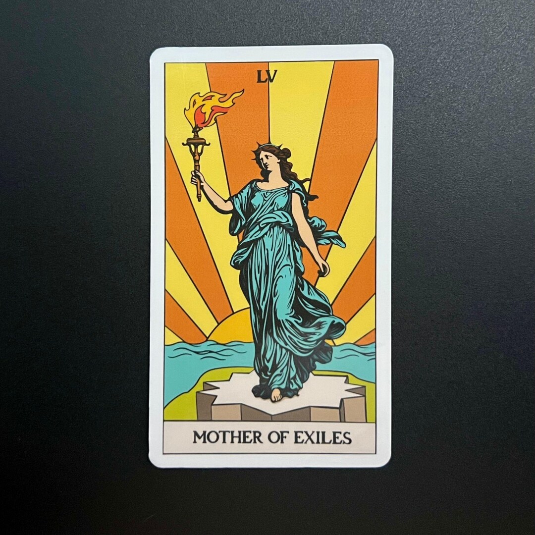 Statue of Liberty Tarot Card Sticker: Social Justice Witch Vinyl Decal ...