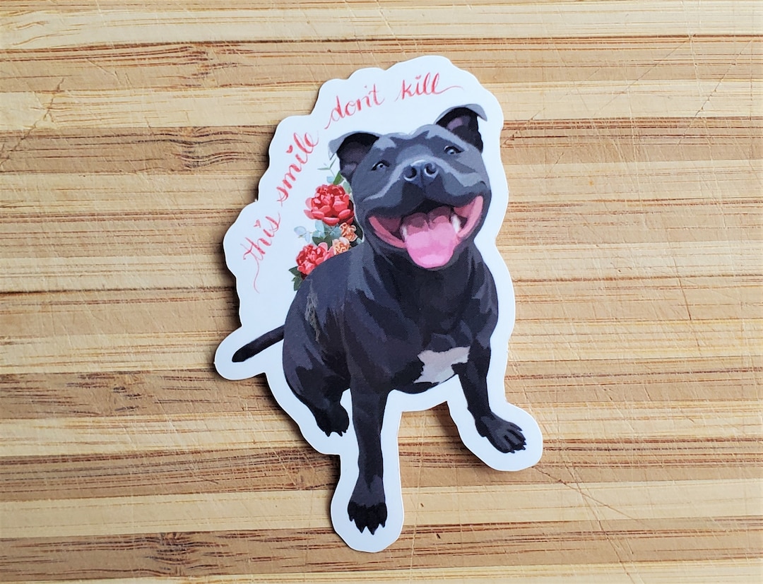 Pitbull Vinyl Sticker Love Pitbull Pitbull Advocacy This - Etsy