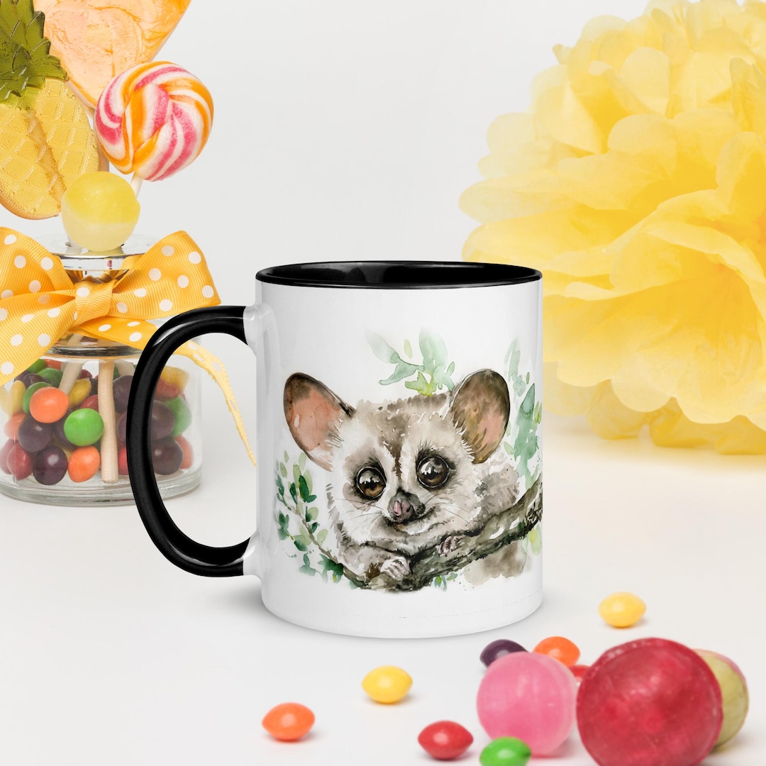 Cute Bush Baby Mug Coffee Cup of Bush Baby Art Mug Personalized Gift ...