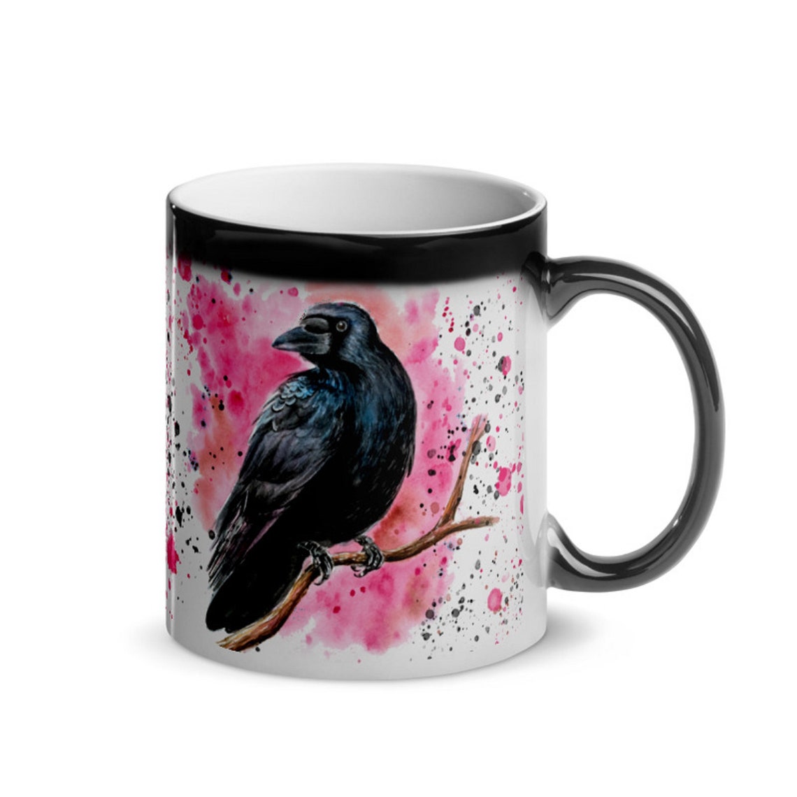 Raven Mug Raven Coffee Mug Crow Coffee Cup Raven Cup | Etsy