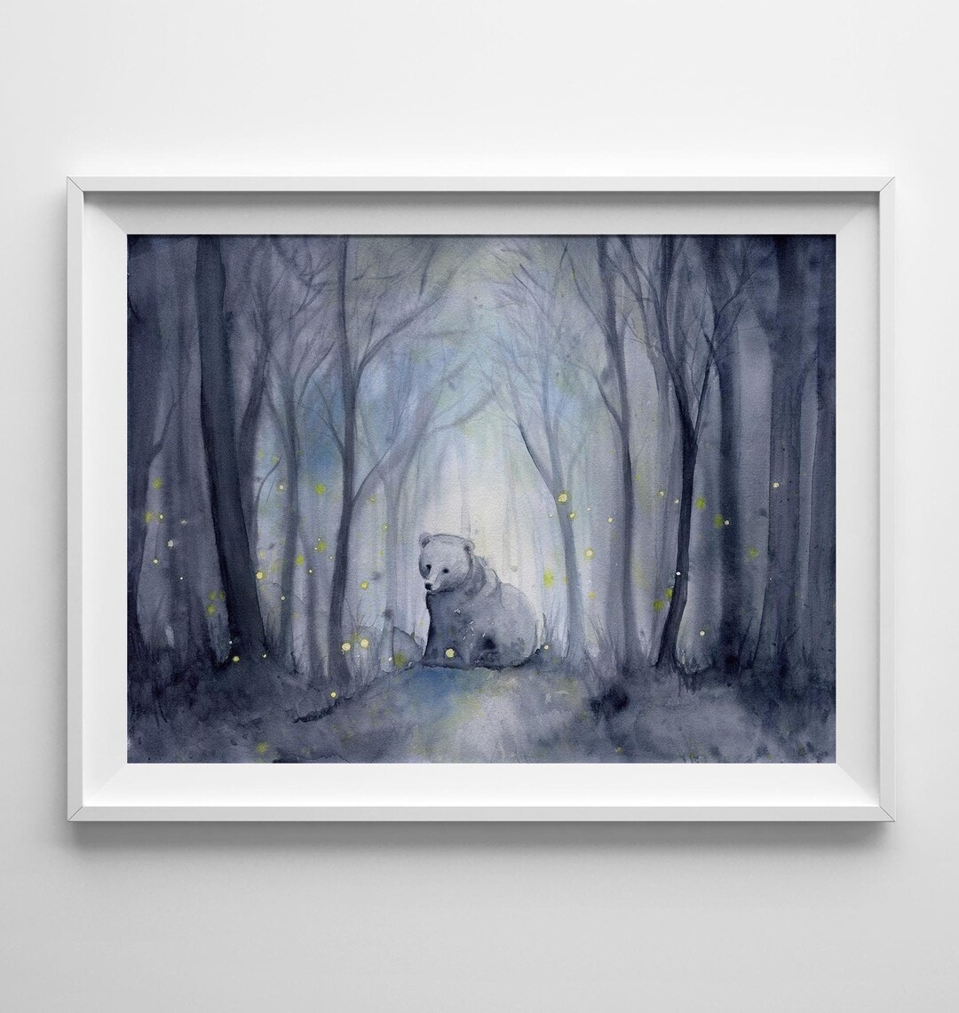 Firefly & Bear Nursery Wall Art - Etsy