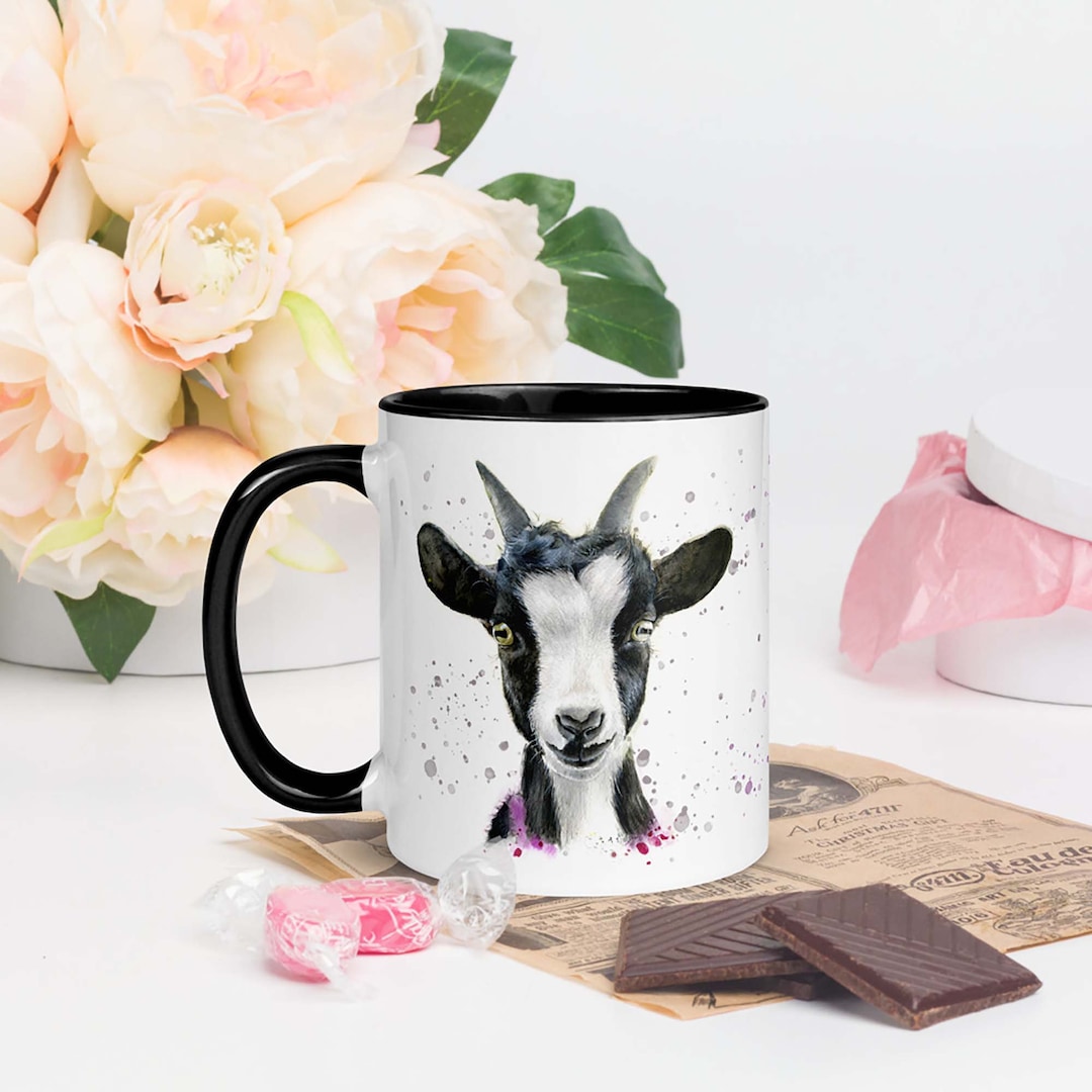 Cute Goat Mug Ceramic Mug Goat Coffee Mug Coffee Cup Goat Cup ...