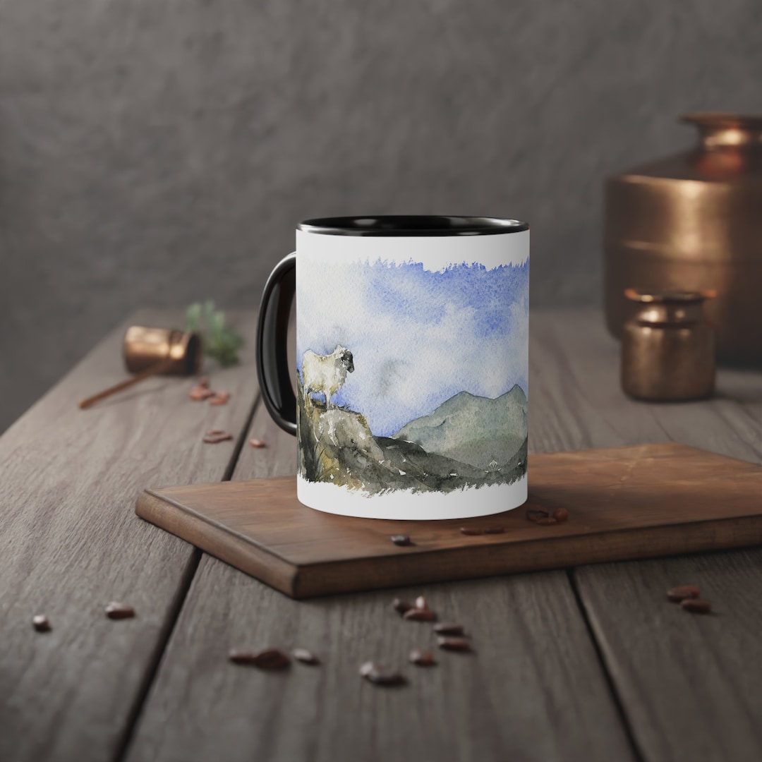 Sheep Mug Landscape Coffee Mug Coffee Cup Sheep Cup - Personalized ...