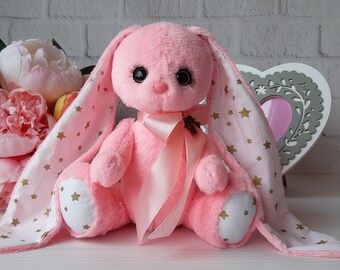 Pink Rabbit Toy - Etsy