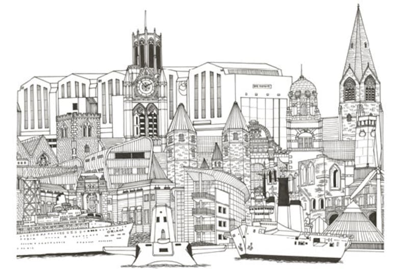 Barrow-in-furness Landmarks / Skyline /cityscape Montage Print - Etsy