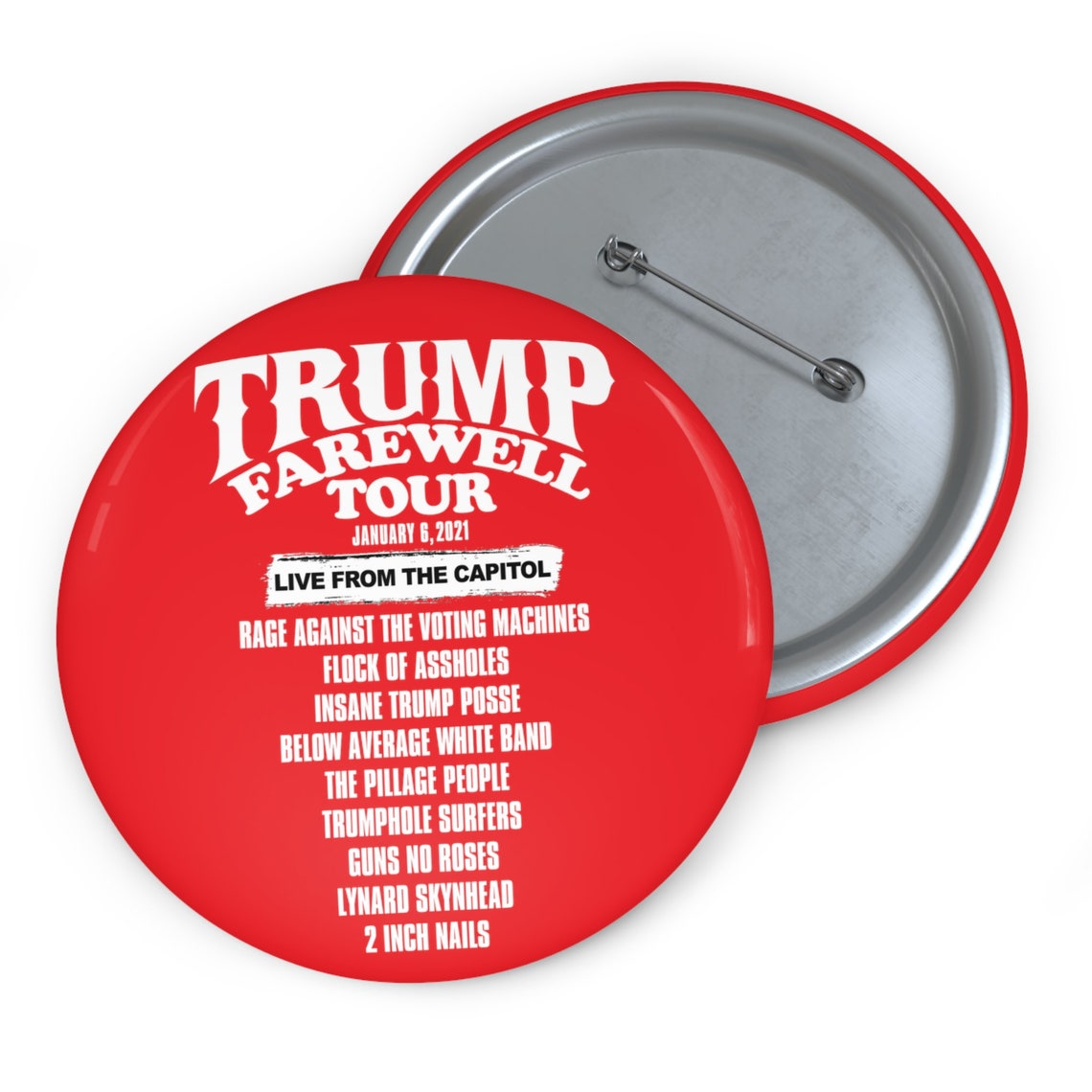 TRUMP FAREWELL TOUR Custom Pin Buttons - Etsy