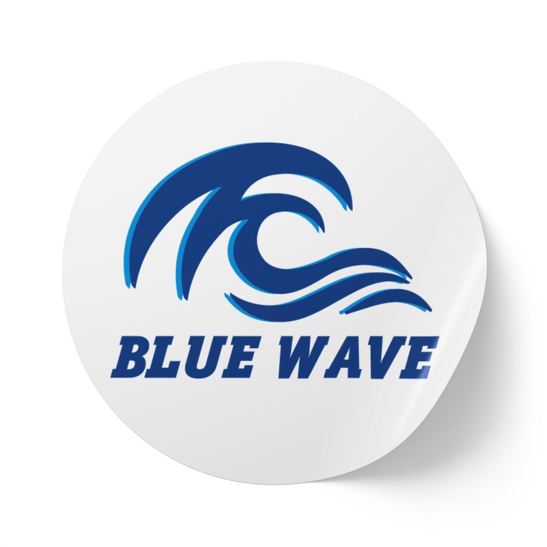 Blue Wave - Stickers - Etsy