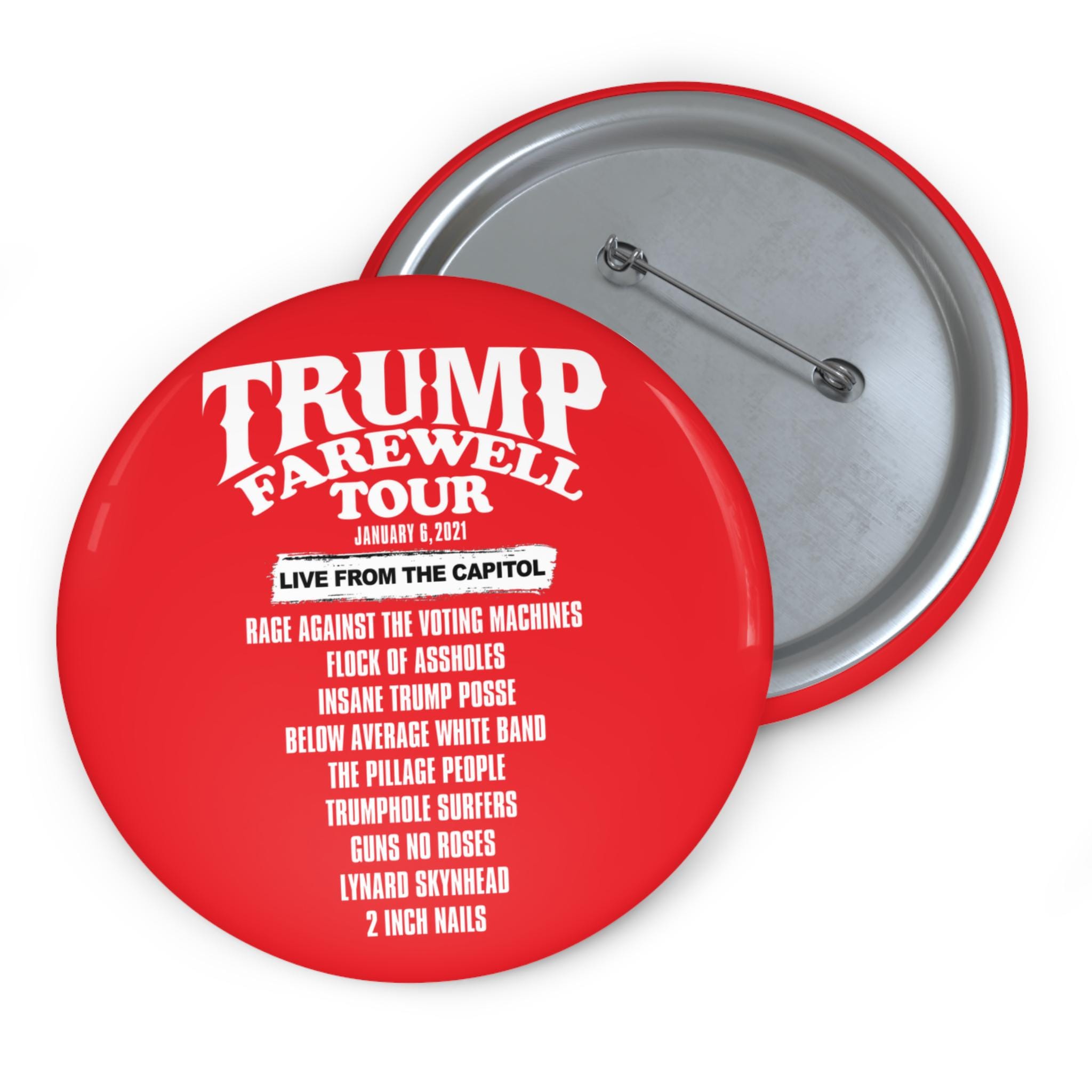 TRUMP FAREWELL TOUR - Custom Pin Buttons - Etsy