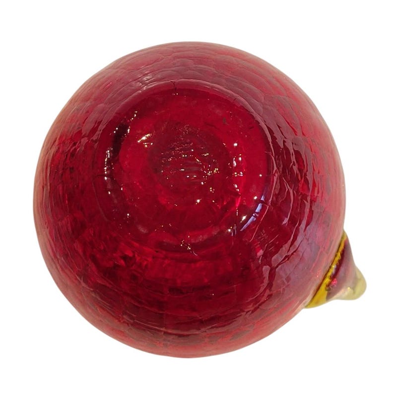 Red Crackle Glass Mini Cruet Pitcher - Etsy