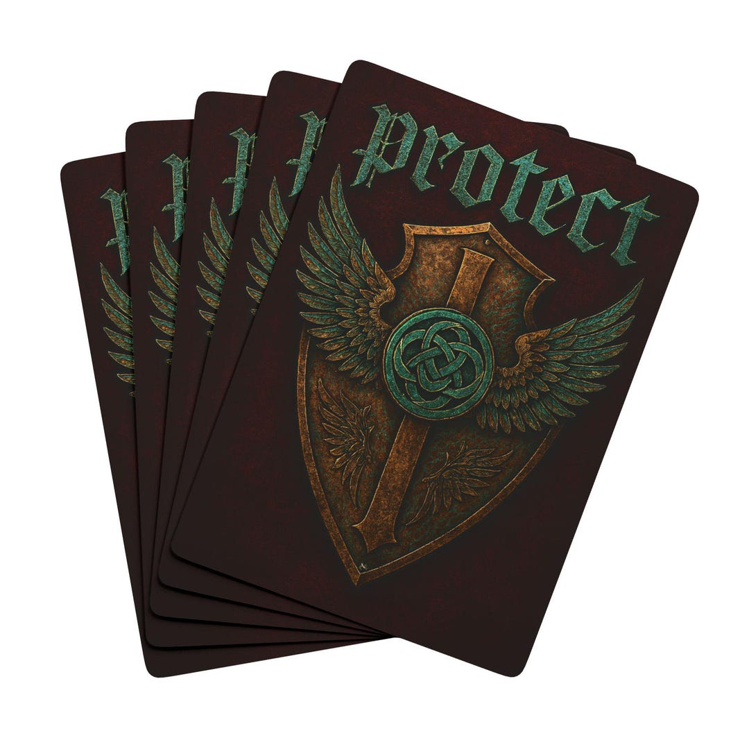 Playing Cards - Protect Design - Etsy