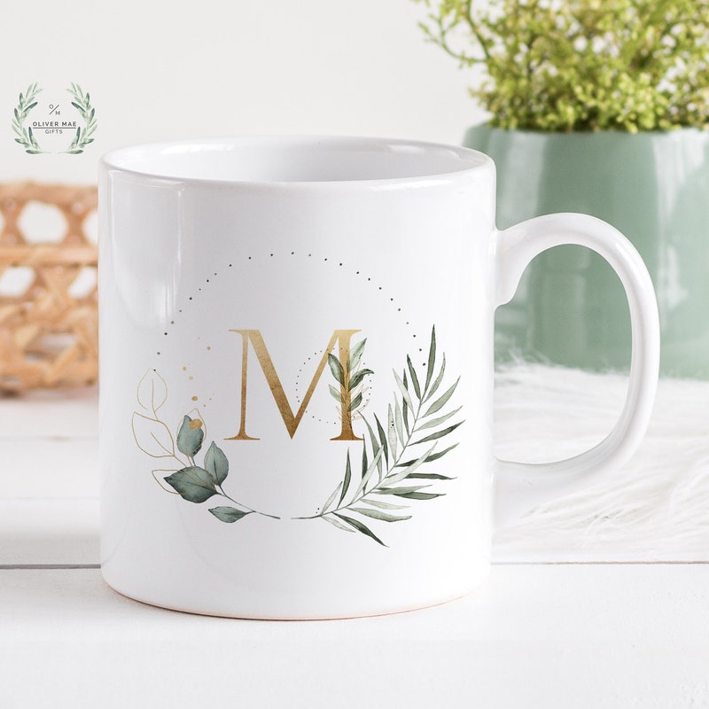 Initial Mugs - Etsy