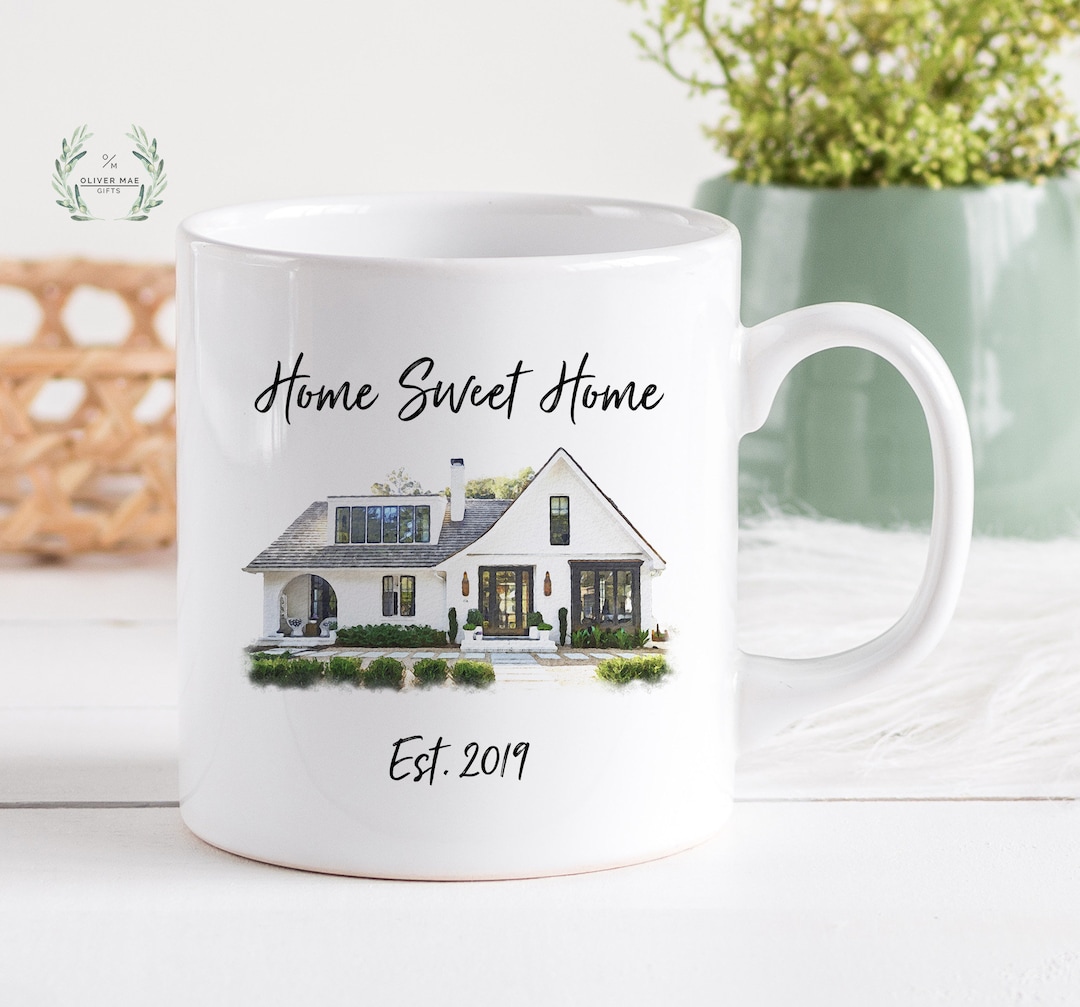 Custom Home Mug, Housewarming Gift, Personalized Home Mug, New Home Mug ...