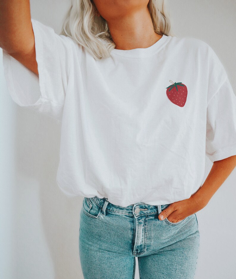 Strawberry Shirt Trendy Clothes Strawberry Clothes Strawberry - Etsy