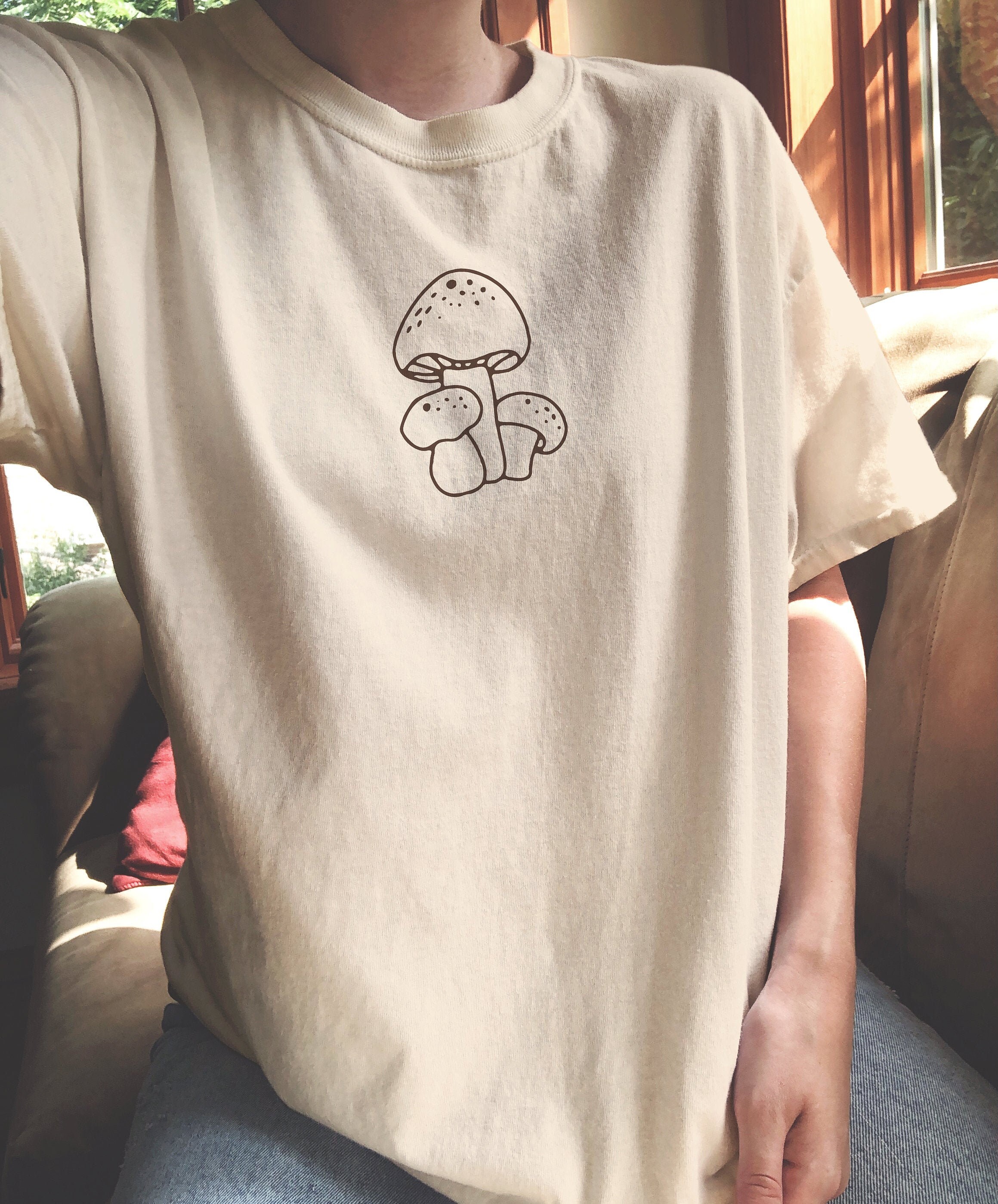 Mushroom Shirt Cottagecore Clothing Mushroom Tee Cottage Core | Etsy