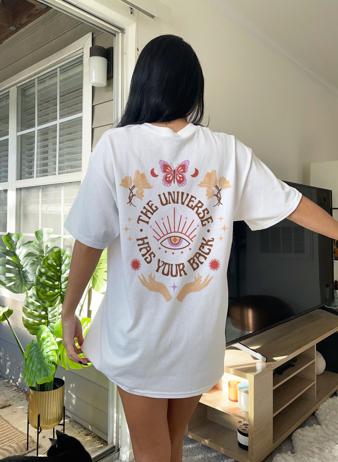 Mystical Shirt Evil Eye Shirt Celestial Sun and Moon Tarot Shirt Witchy ...