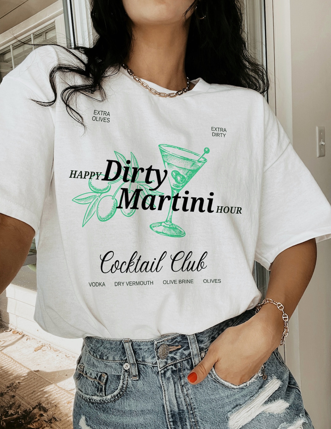 Dirty Martini Cocktail Club Drinking Shirt Cocktail Tshirt Bachelorette ...