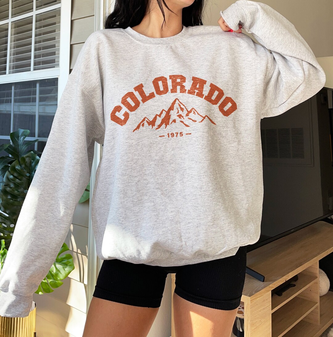 Colorado Sweatshirt Mountain Sweatshirt Trendy Sweatshirt - Etsy