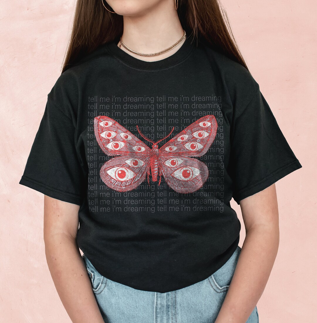 Moth Shirt Dark Academia Shirt Weirdcore Shirt Alt Clothing - Etsy