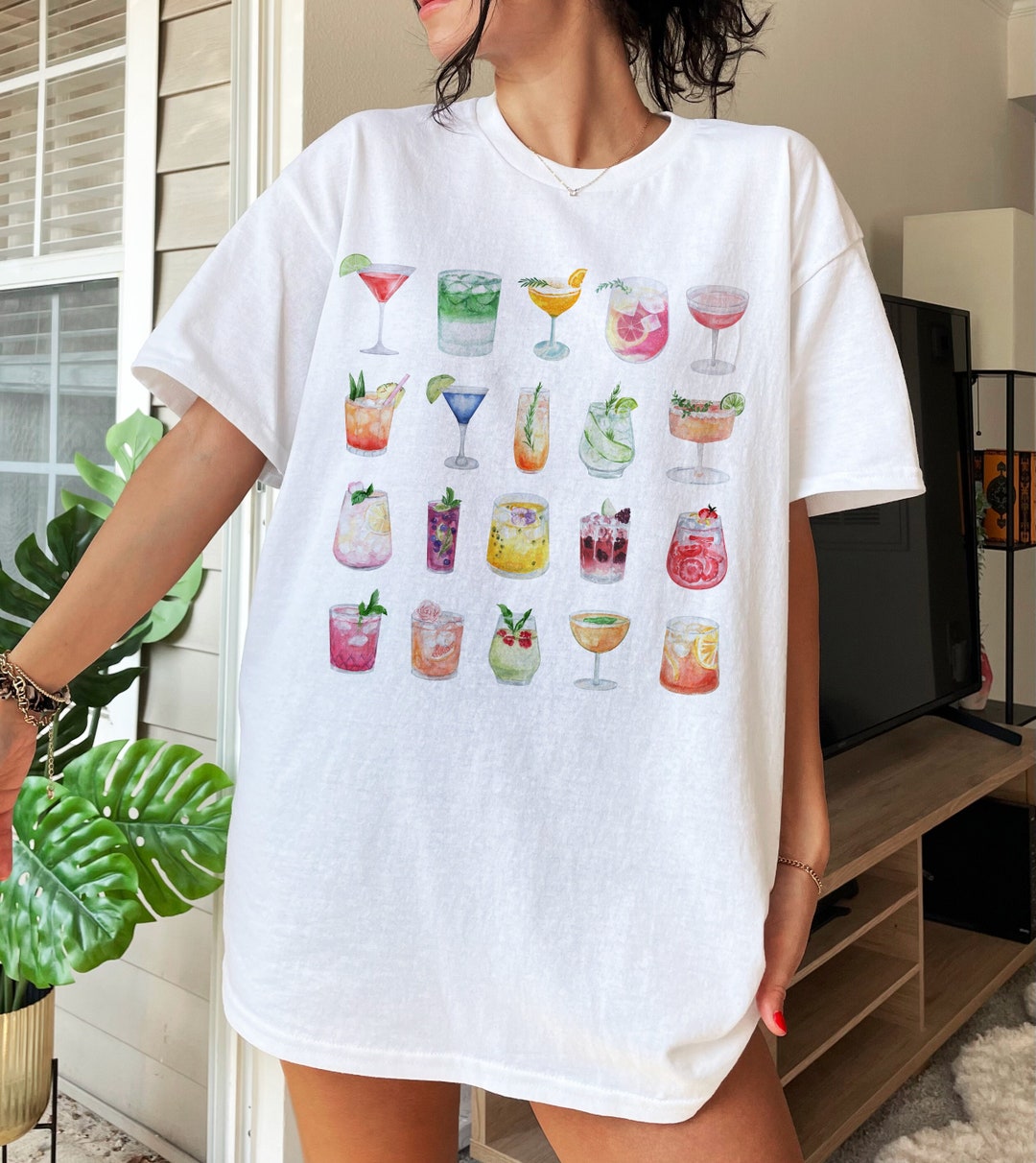 Cocktail Tshirt Drinking Shirt Bachelorette Merch Cocktail Gifts ...